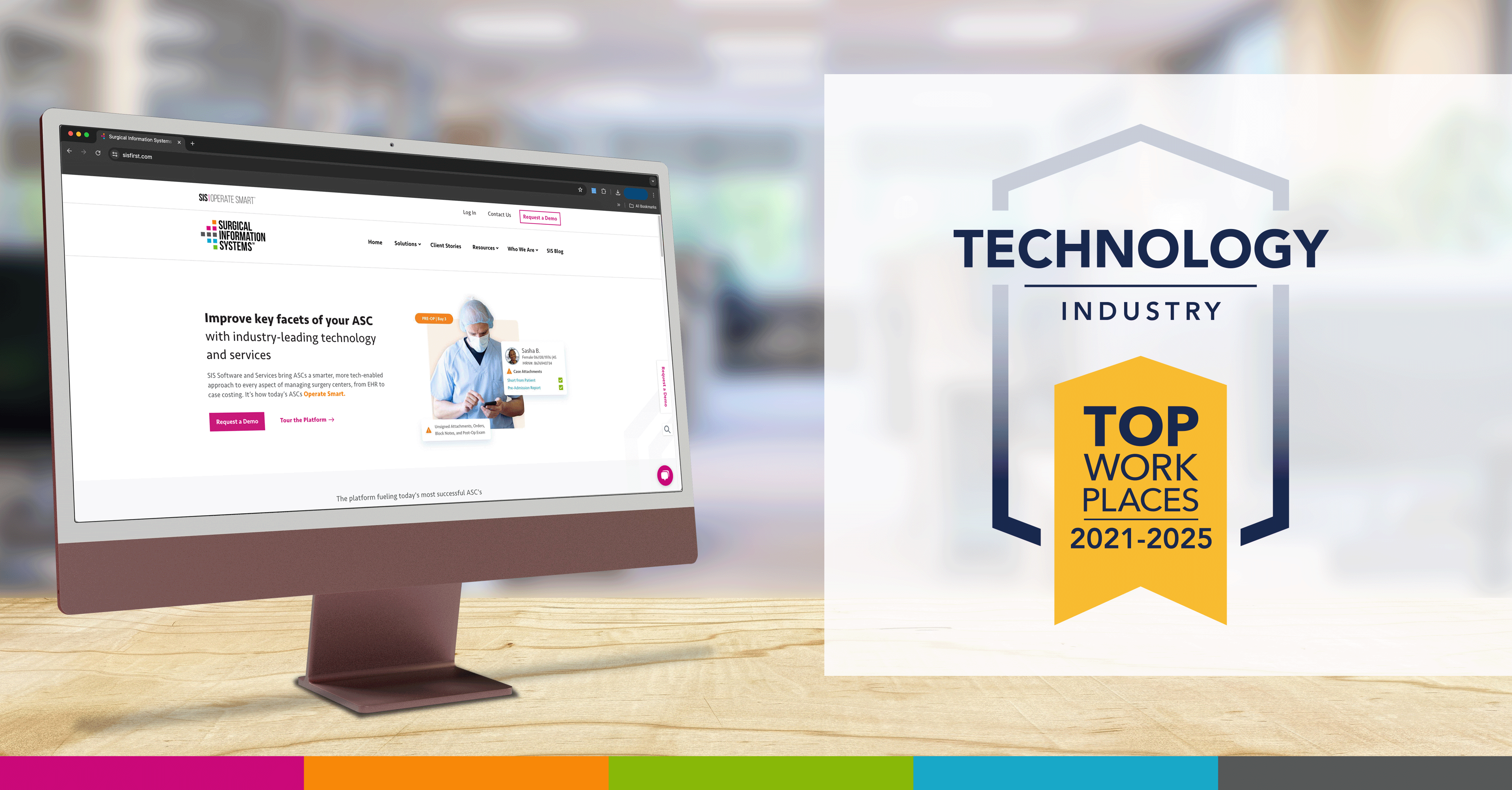 SIS Awarded Top Workplace Technology Industry Award